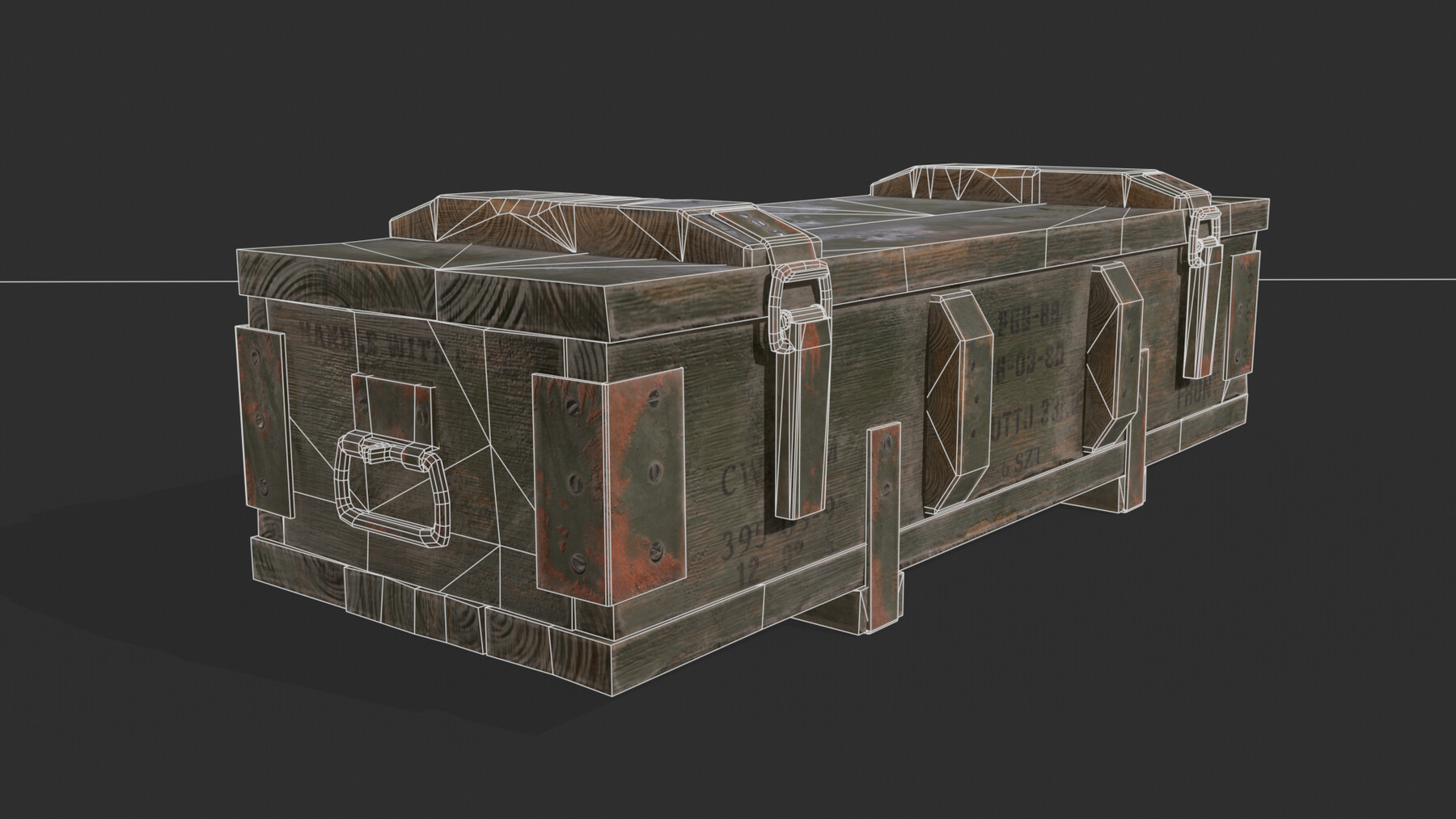 ArtStation - Military Wooden Box | Game Assets