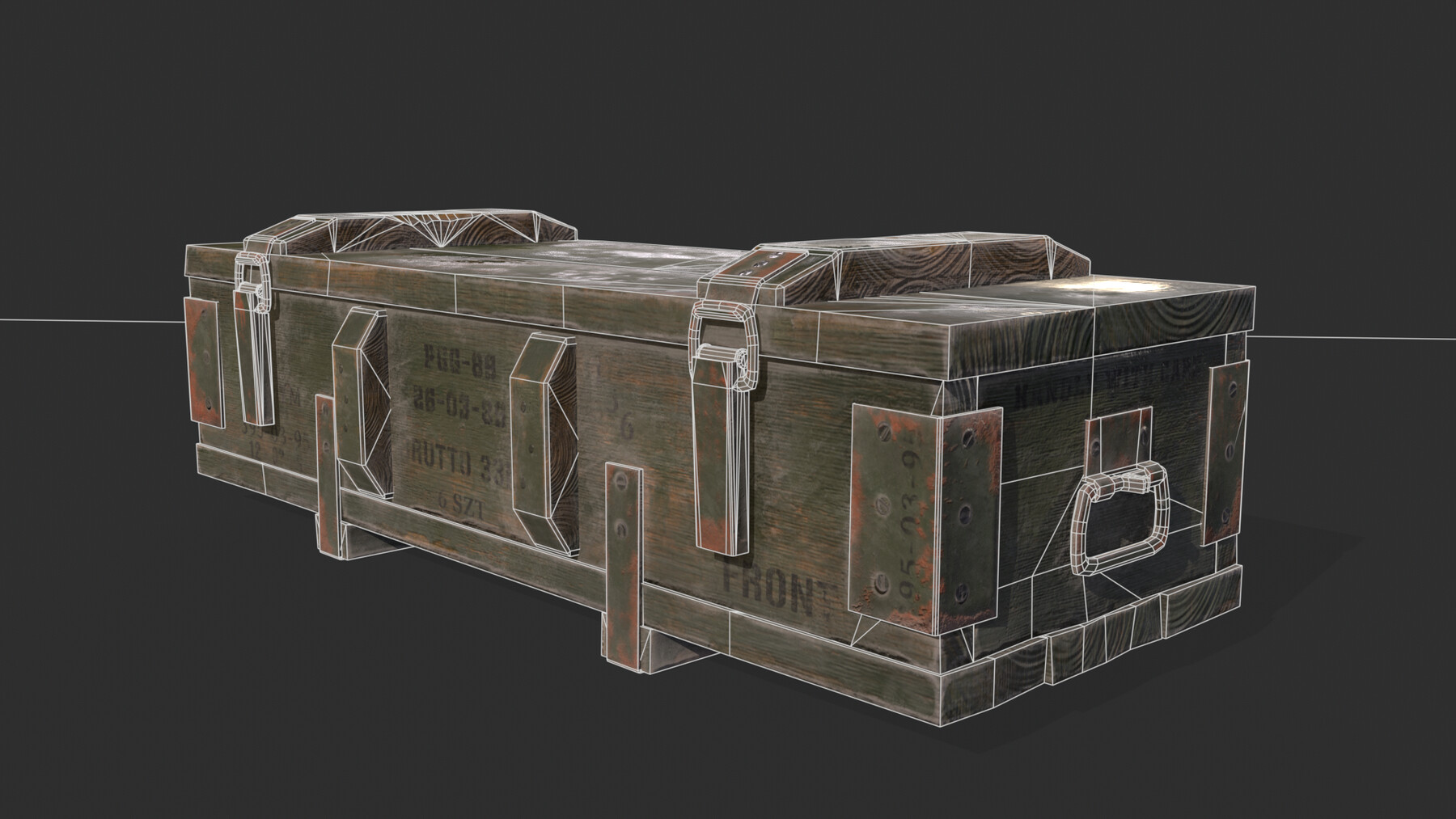 ArtStation - Military Wooden Box | Game Assets