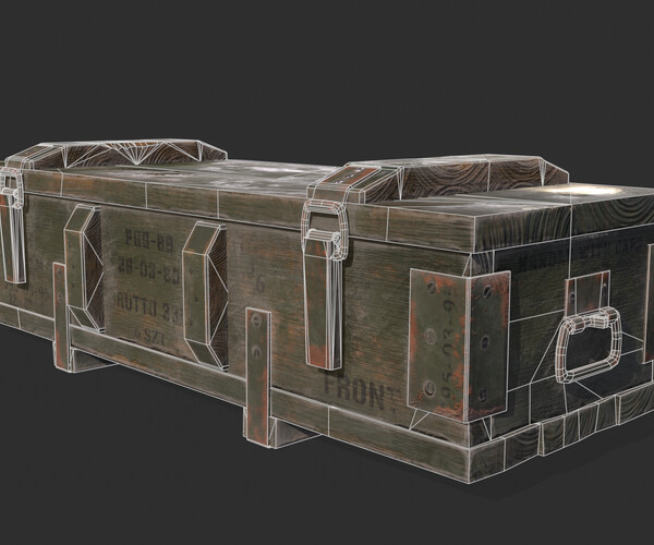 ArtStation - Military Wooden Box | Game Assets