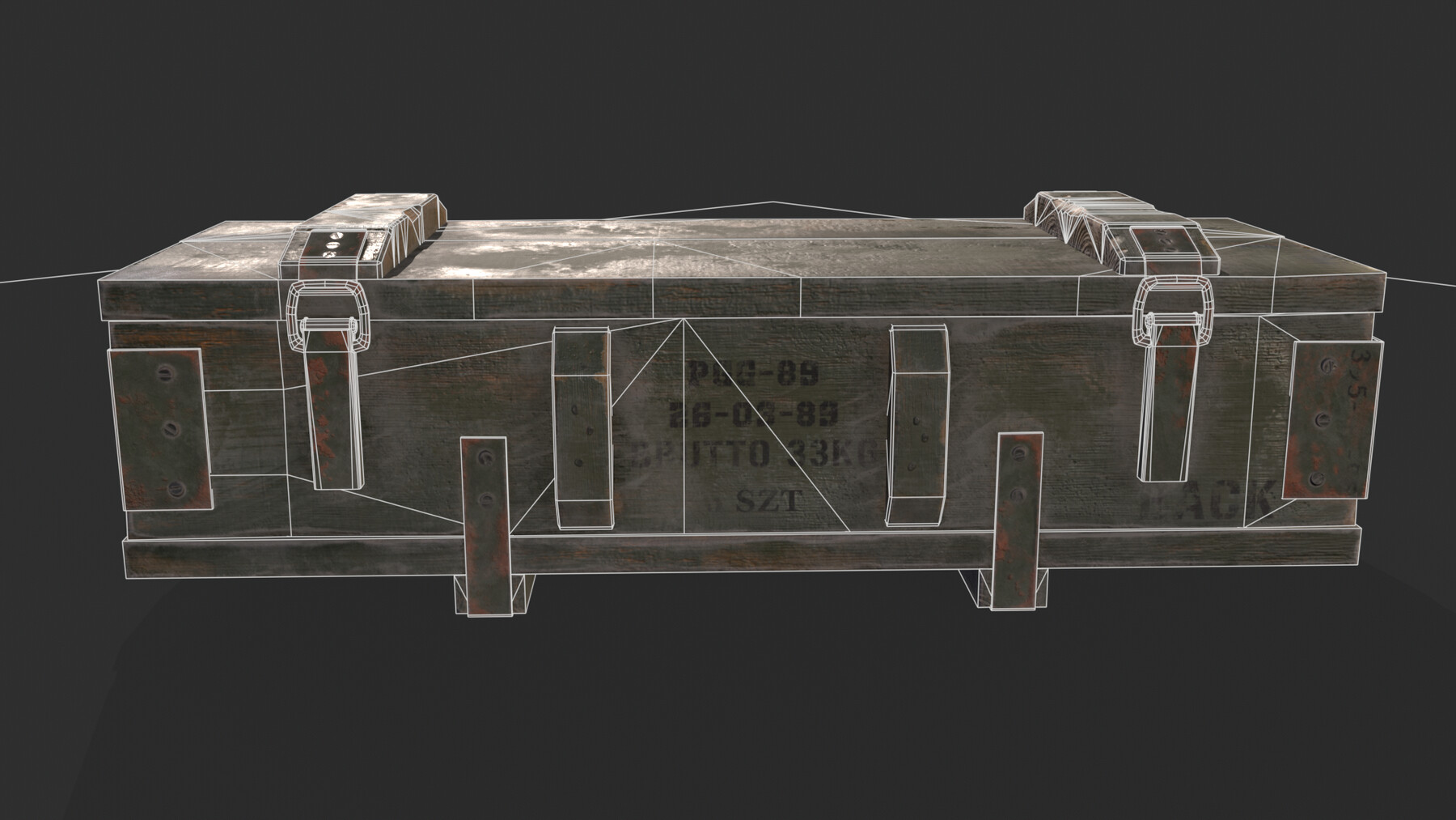 ArtStation - Military Wooden Box | Game Assets
