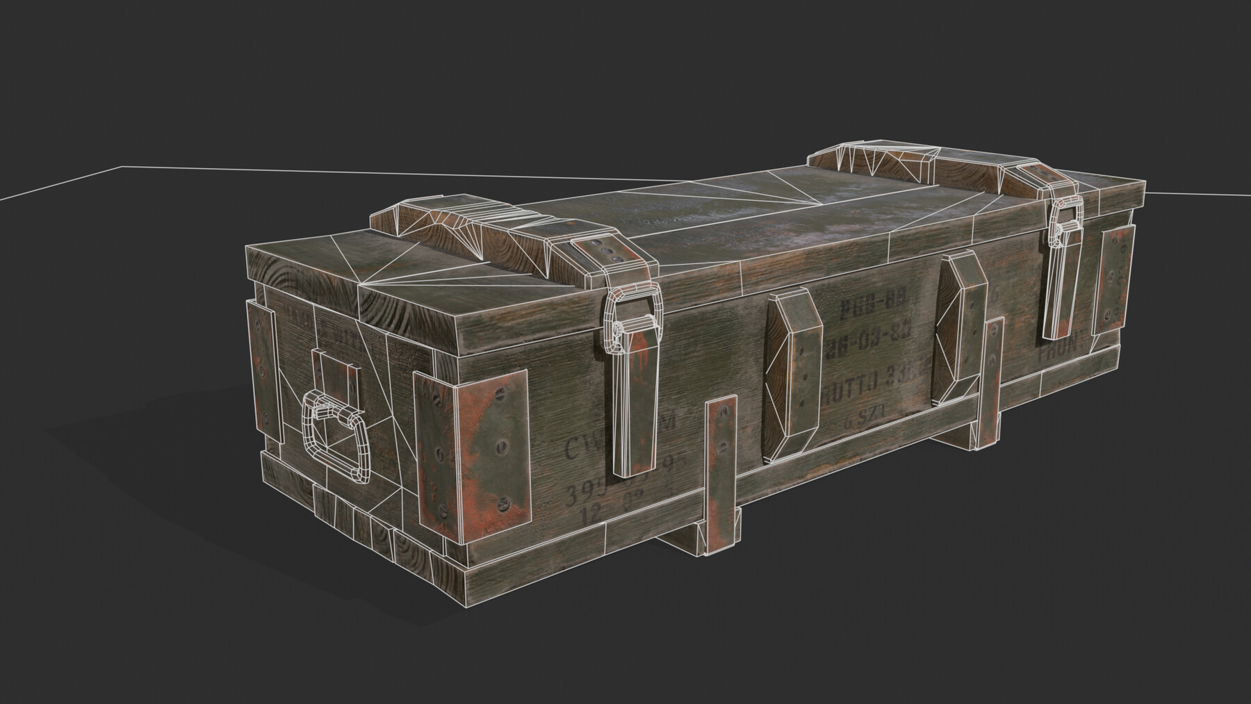ArtStation - Military Wooden Box | Game Assets