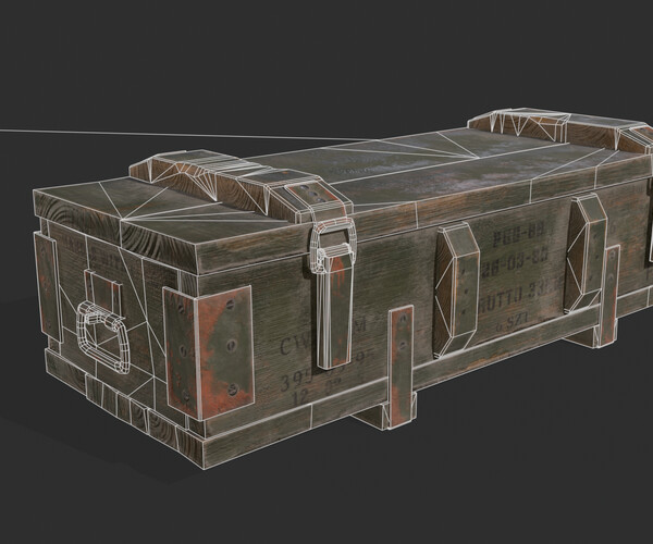 ArtStation - Military Wooden Box | Game Assets