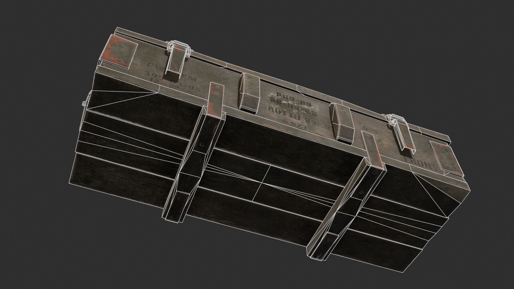 ArtStation - Military Wooden Box | Game Assets