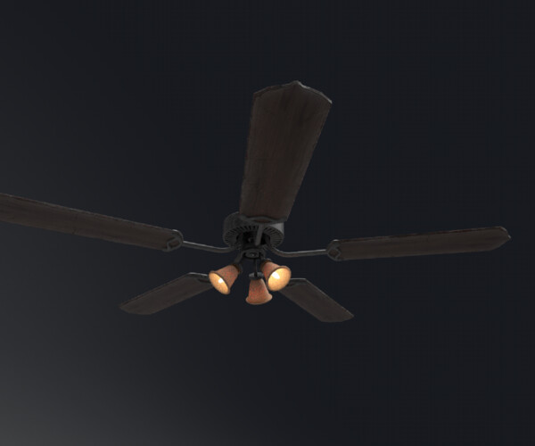 ArtStation - Retro Ceiling Fan | Game Assets