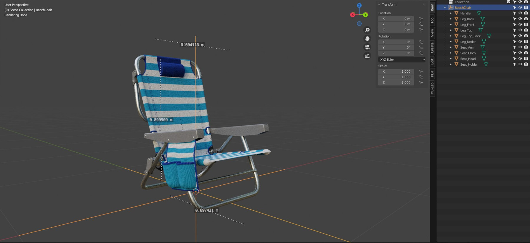ArtStation - Beach Chair | Game Assets