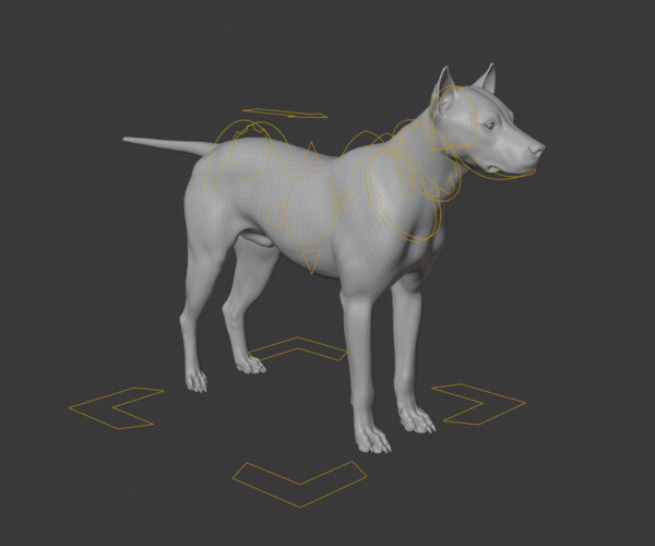 ArtStation - Four-Eyed Dog Animated | VFX Grace | Game Assets
