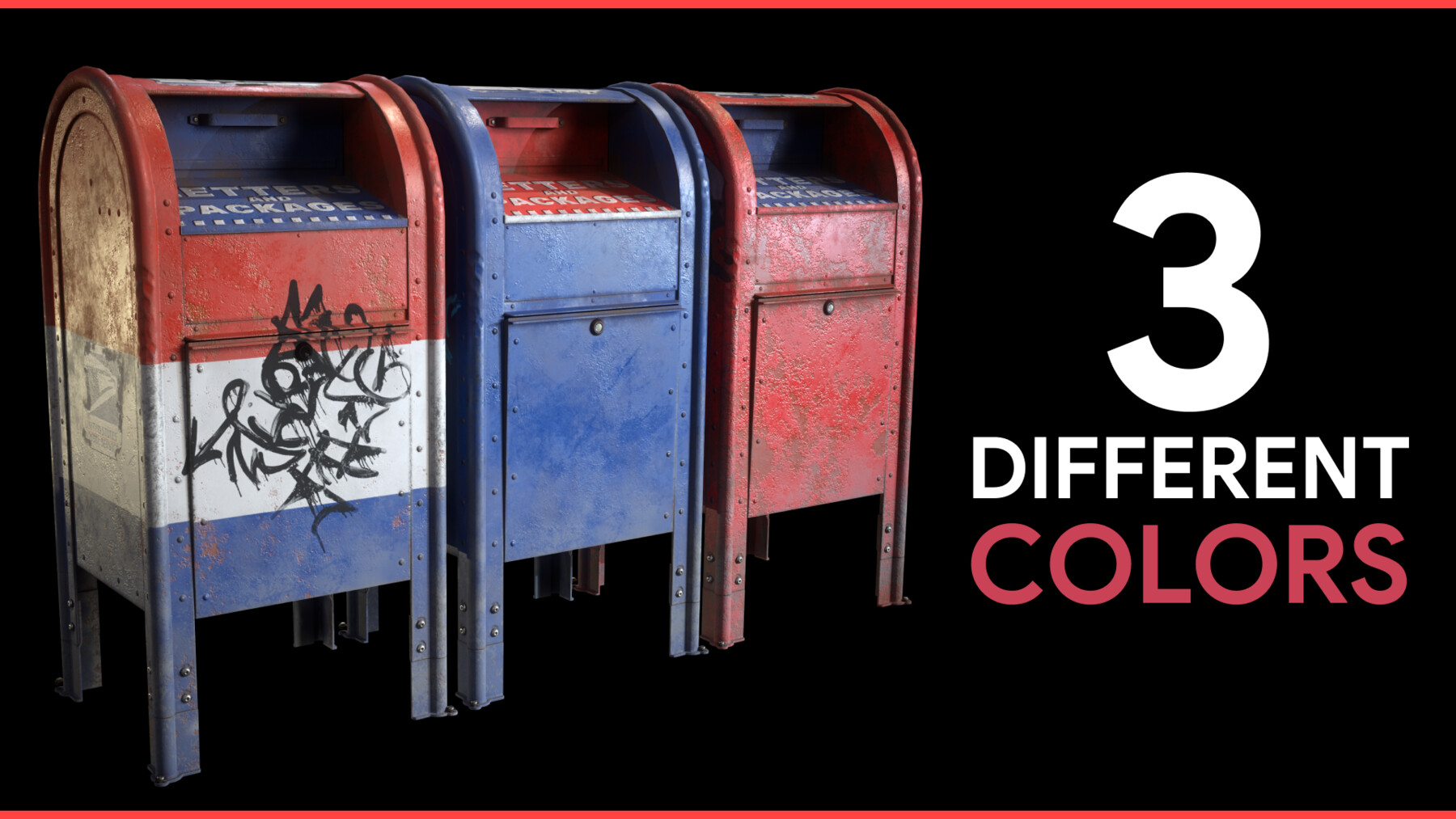 ArtStation - Mailbox | Game-Ready Prop | Game Assets