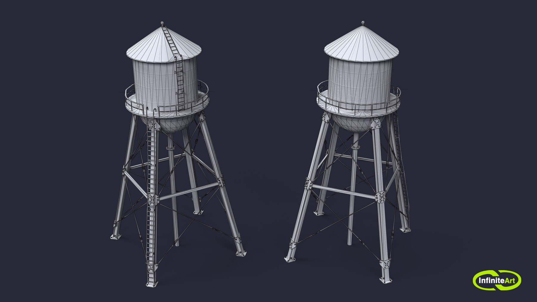 ArtStation - Water Tower | Game Assets