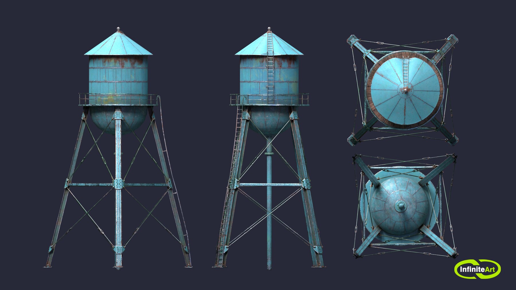 ArtStation - Water Tower | Game Assets