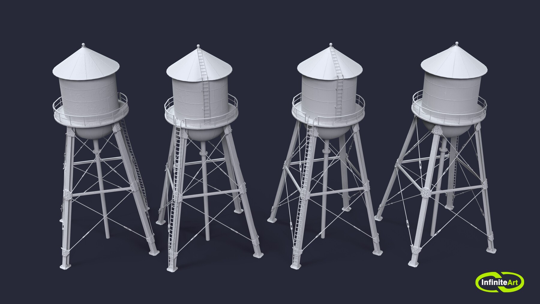 ArtStation - Water Tower | Game Assets