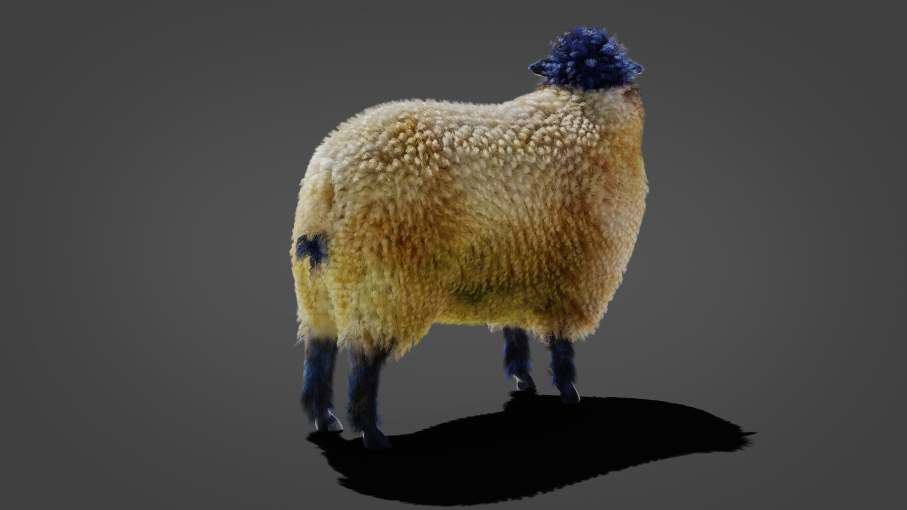 ArtStation - Fur Sheep Rigged in Blender | Game Assets