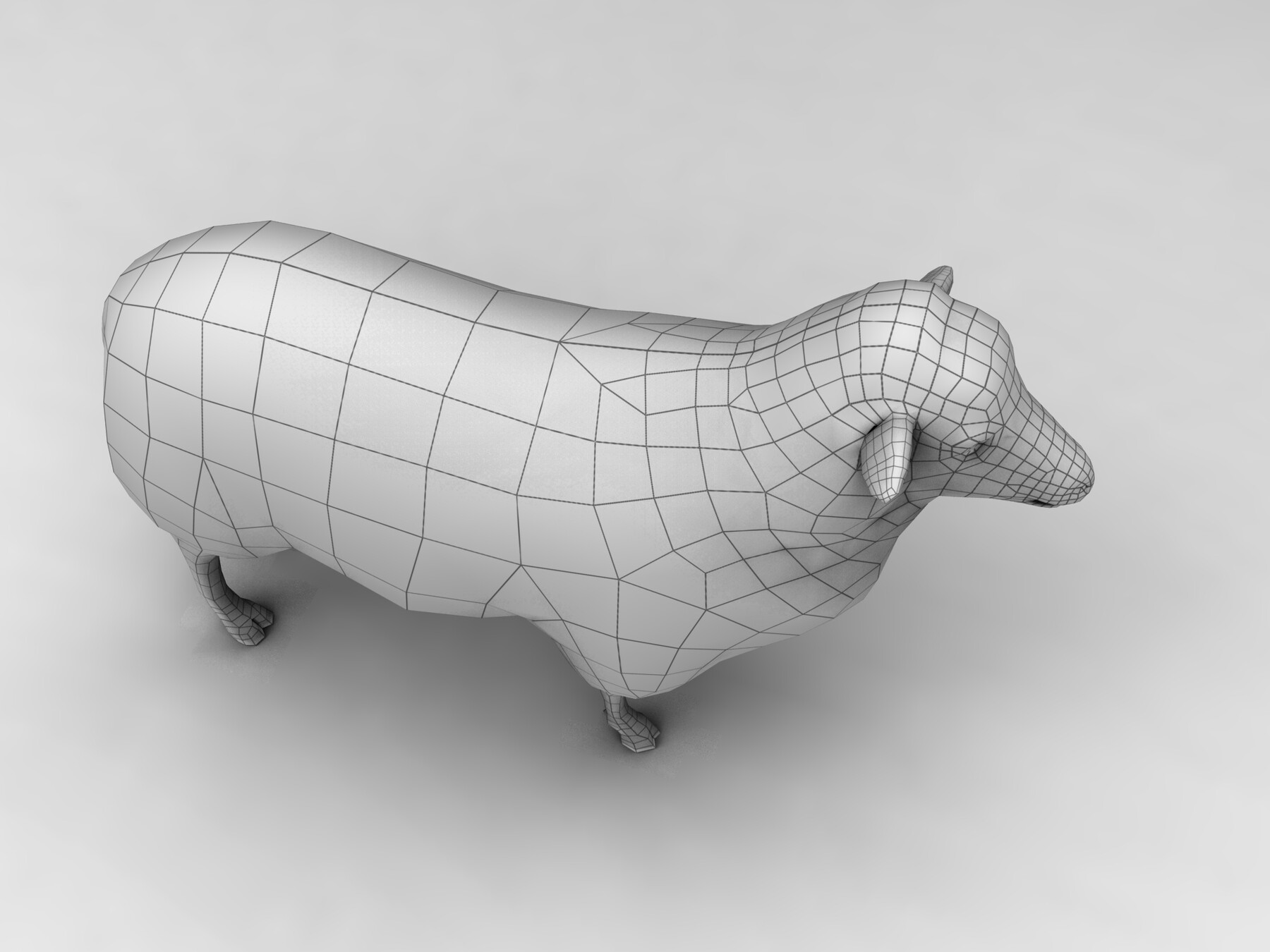 ArtStation - Fur Sheep Rigged in Blender | Game Assets