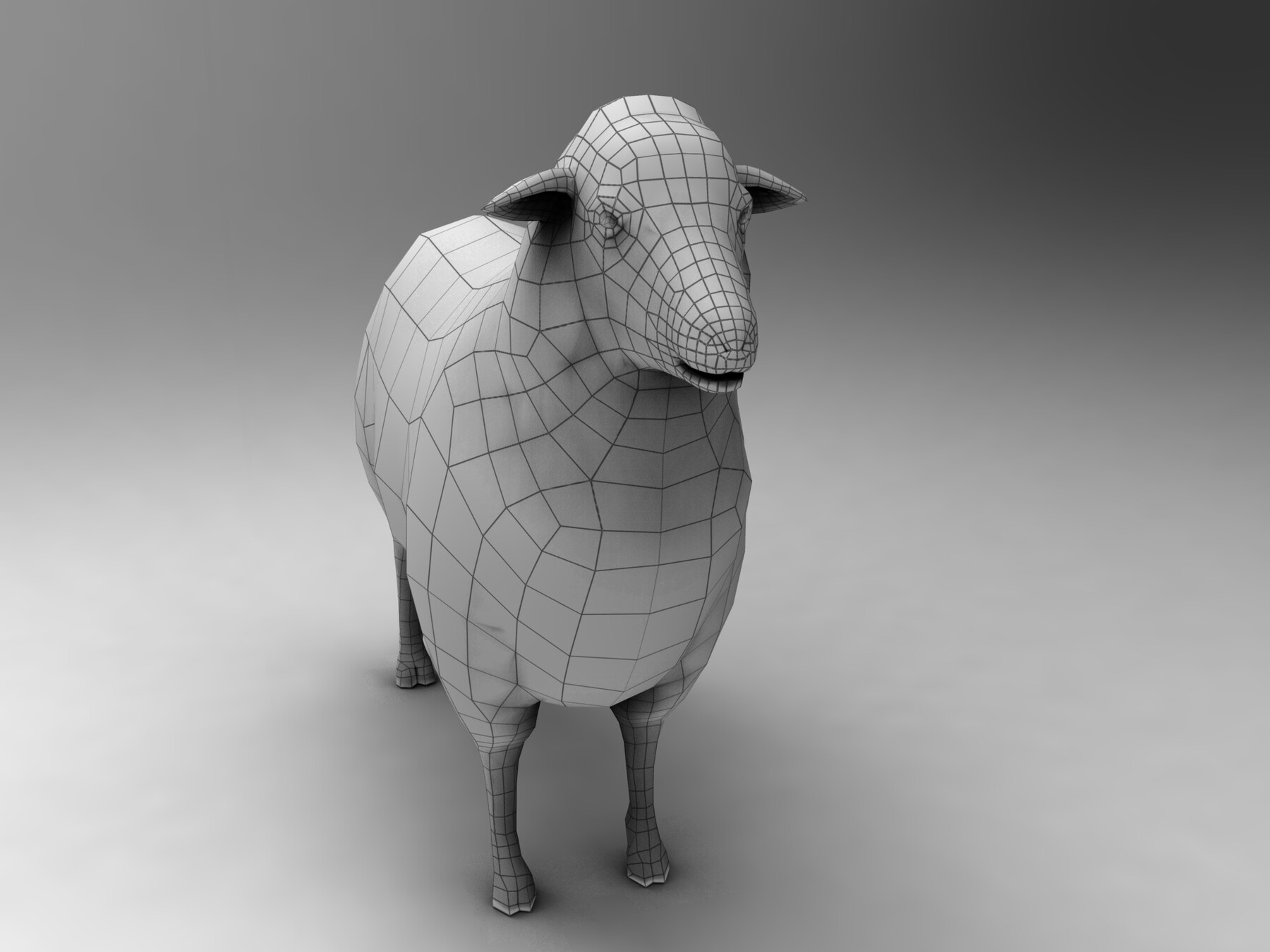 ArtStation - Fur Sheep Rigged in Blender | Game Assets