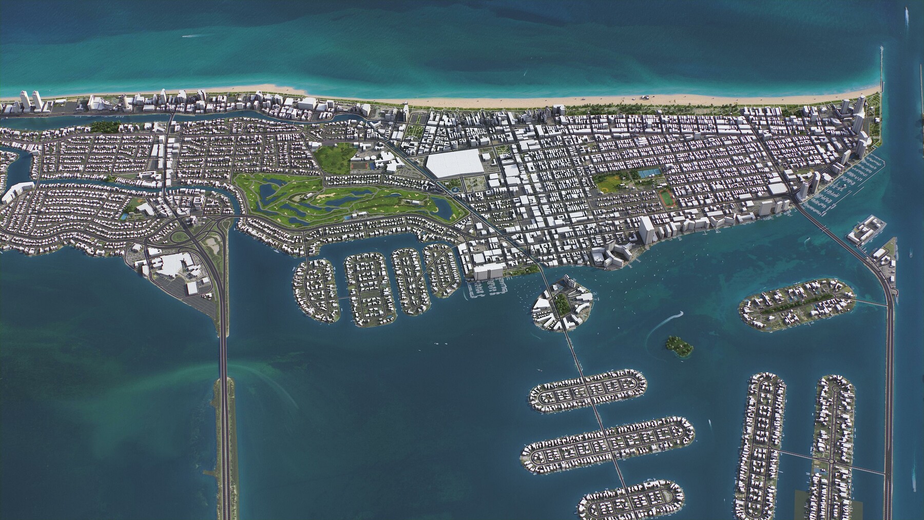 ArtStation - Miami Beach - 3D city model | Resources