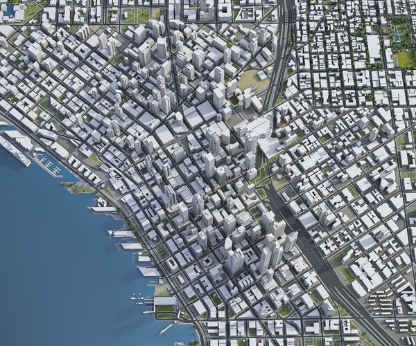 ArtStation - Seattle - 3D city model | Resources