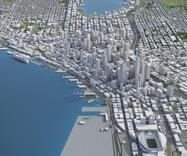 ArtStation - Seattle - 3D city model | Resources