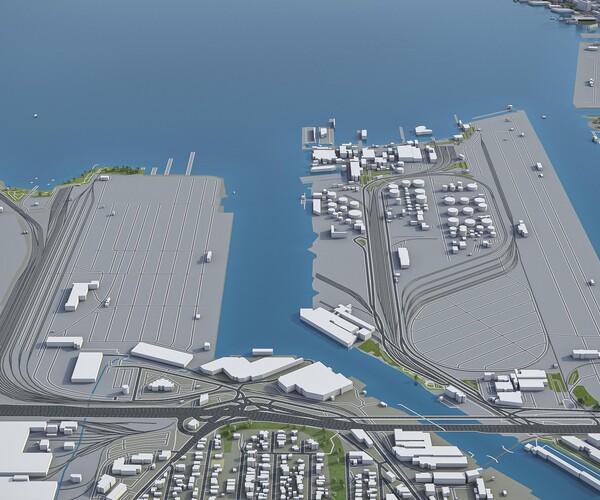 ArtStation - Seattle - 3D city model | Resources