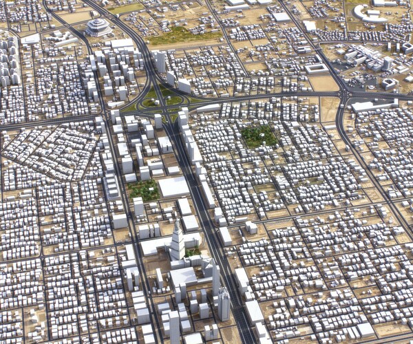 ArtStation - Riyadh - 3D city model | Resources