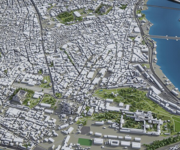 ArtStation - Istanbul - 3D city model | Resources