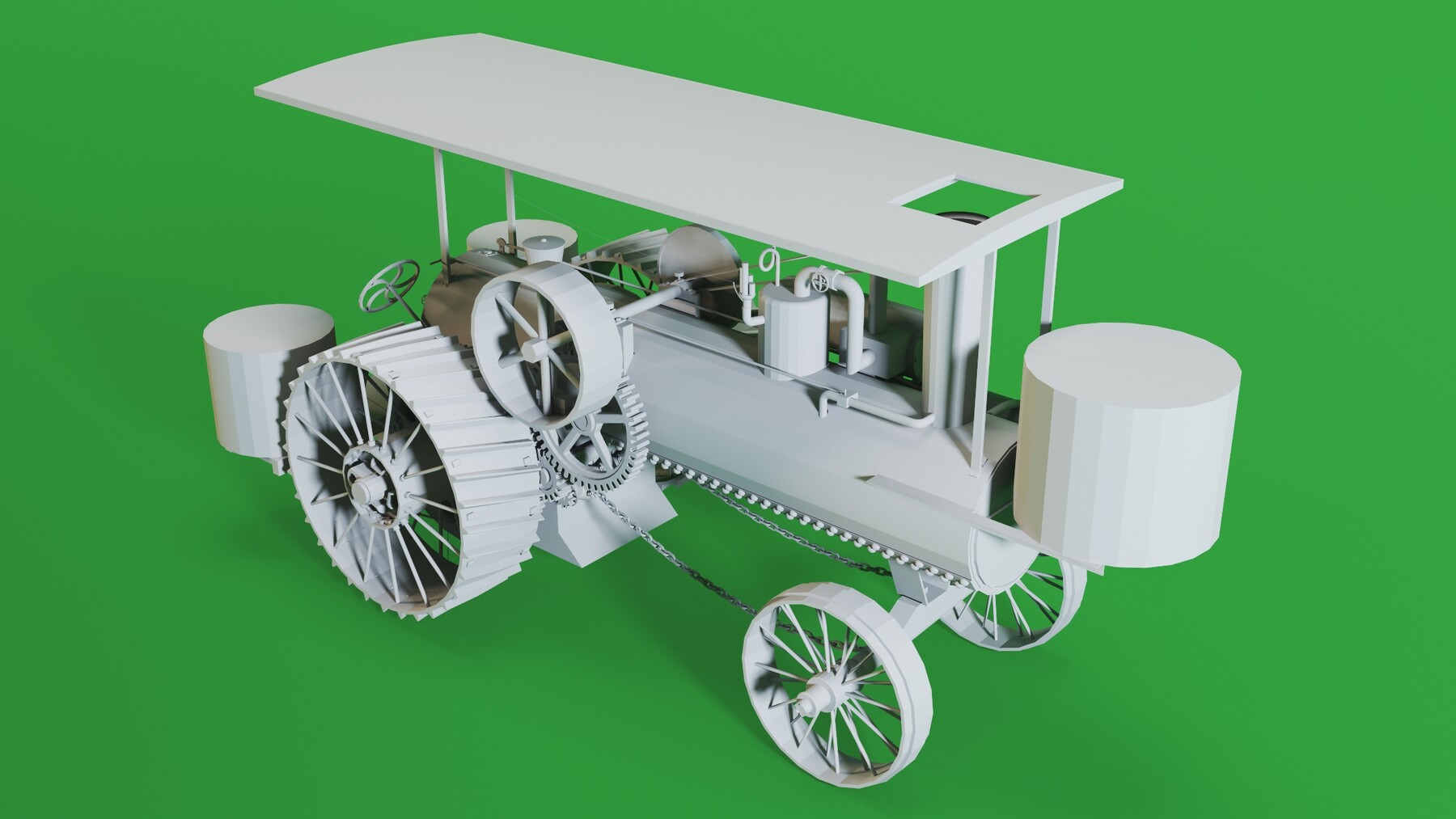 indus_3dial - 5- Steam Tractors- High detail 3d models