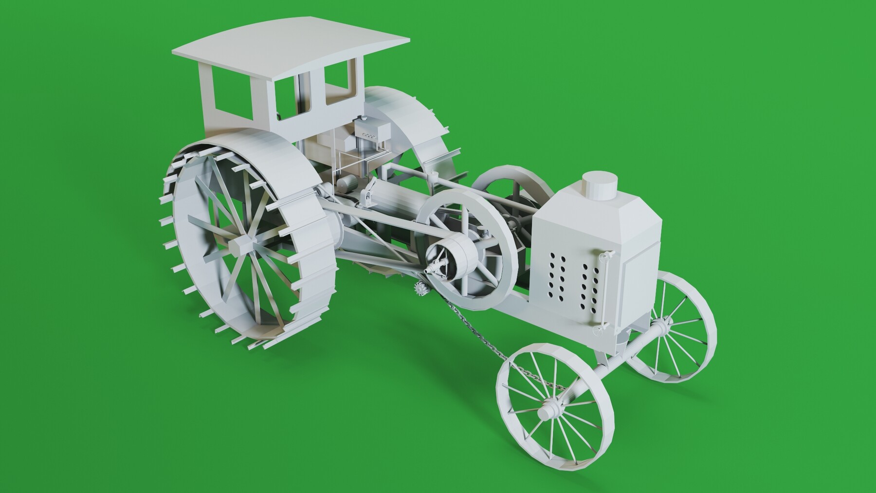 ArtStation - 5- Steam Tractors- High detail 3d models | Resources