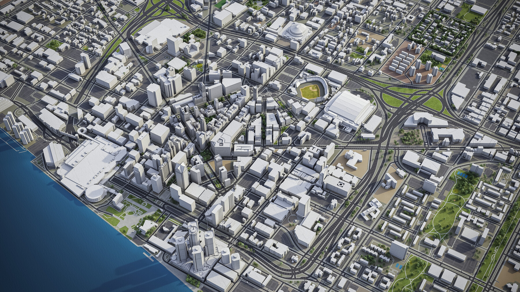 ArtStation - Detroit - 3D city model | Resources