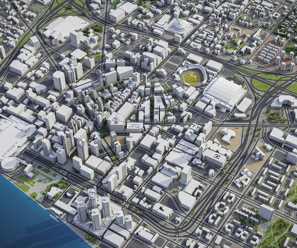 ArtStation - Detroit - 3D city model | Resources