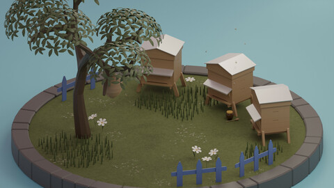 ArtStation - Beehive | Game Assets