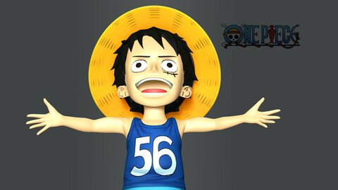 ArtStation - Kid Luffy - One Piece | Resources