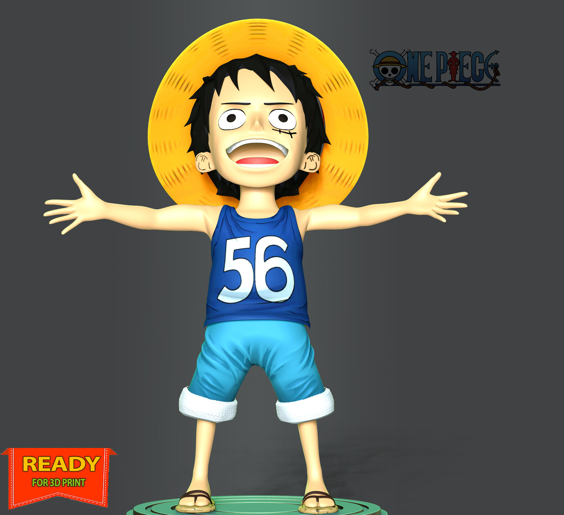 ArtStation - Kid Luffy - One Piece | Resources