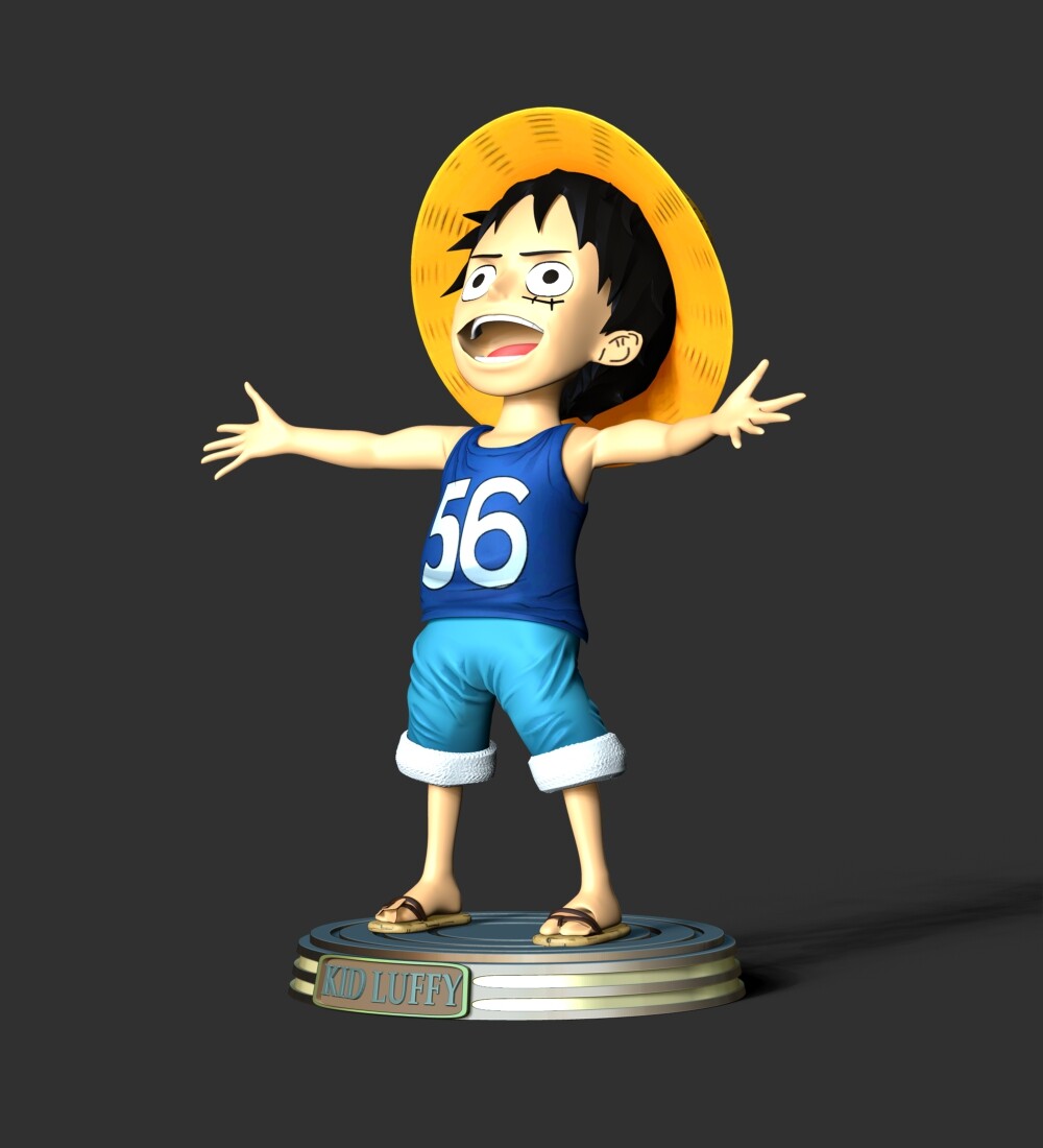 ArtStation - Kid Luffy - One Piece | Resources