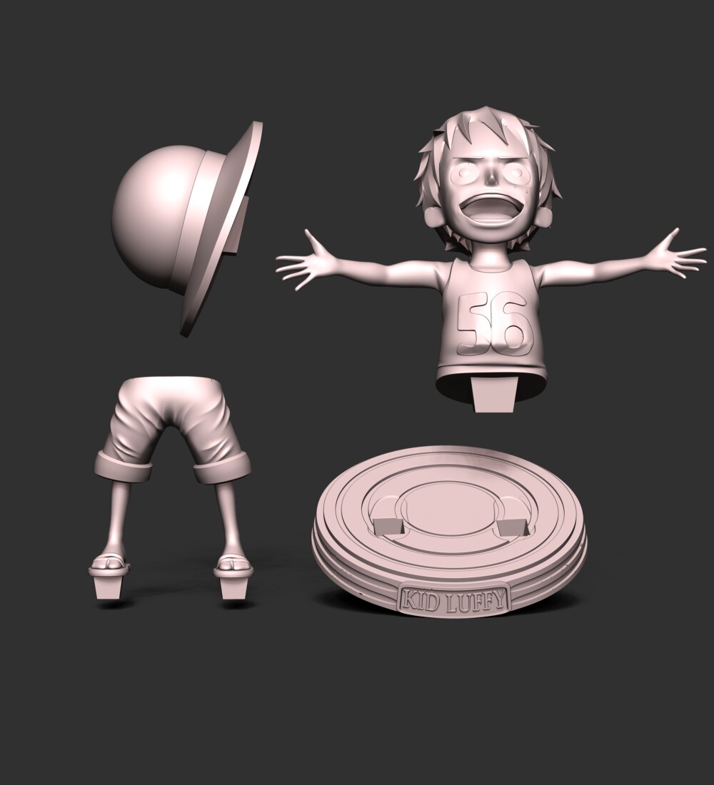 ArtStation - Kid Luffy - One Piece | Resources