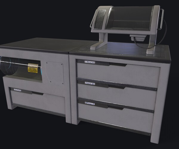 ArtStation - Sci-fi Storage Cabinet Set | Game Assets