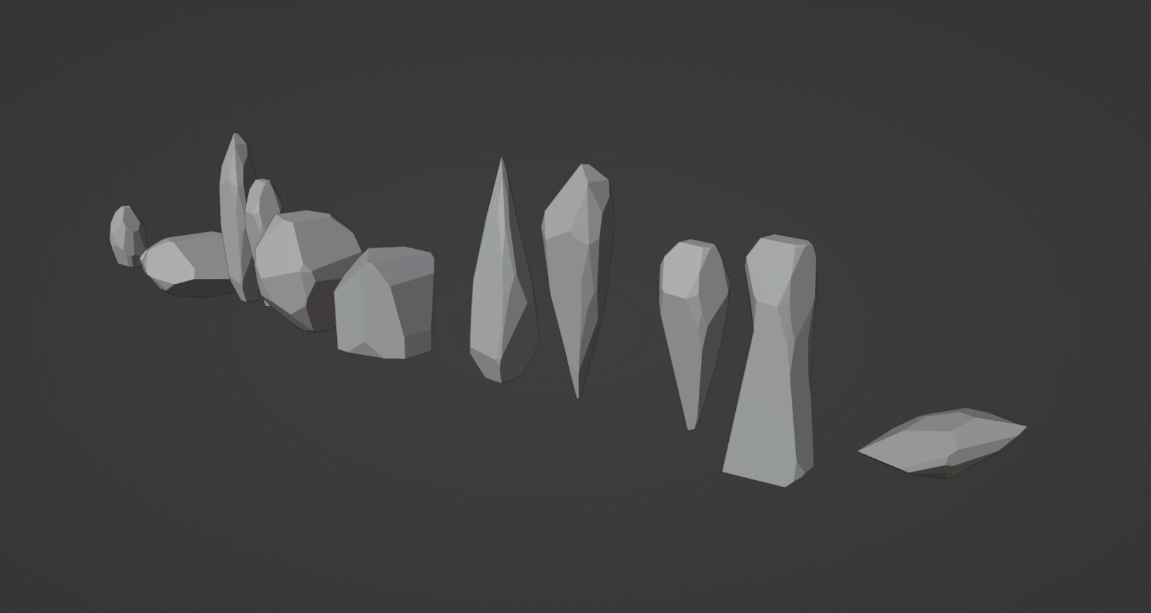 ArtStation - Low-Poly Stylized Rocks | Resources