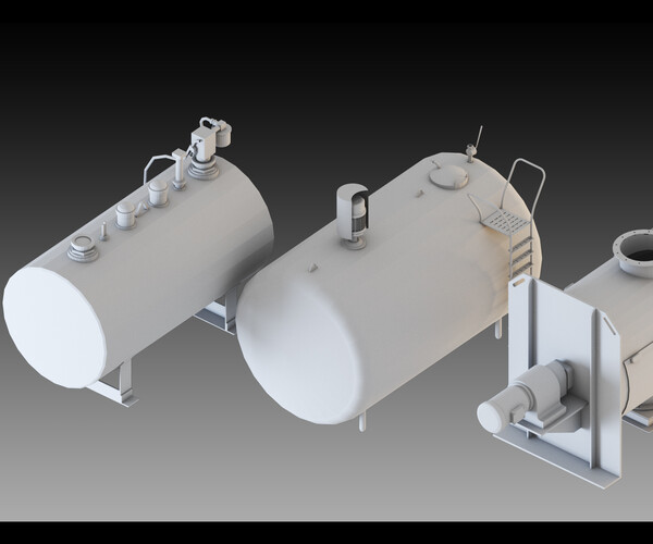 ArtStation - 33- Water Storage Tanks- High detail 3d models | Resources