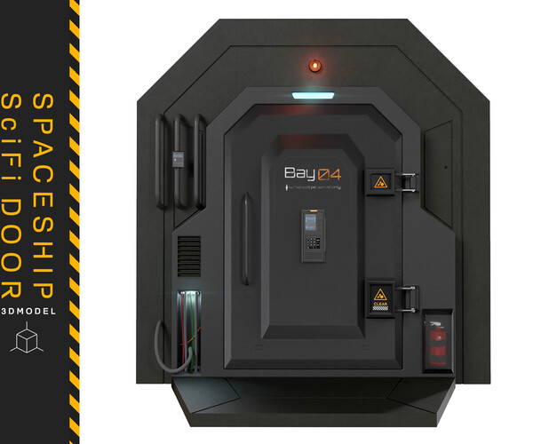 ArtStation - SciFi Spaceship Door 3D model | Game Assets
