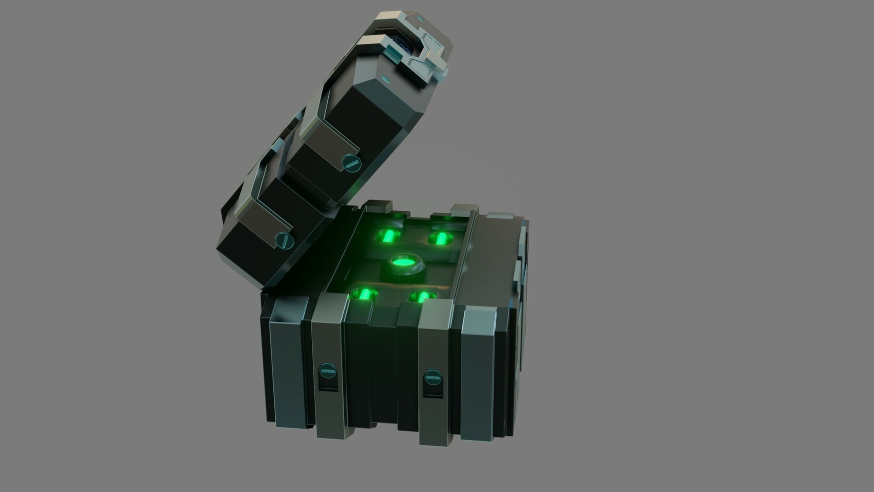 ArtStation - Sci-Fi Crate - Low Poly - Game Ready - PBR | Game Assets