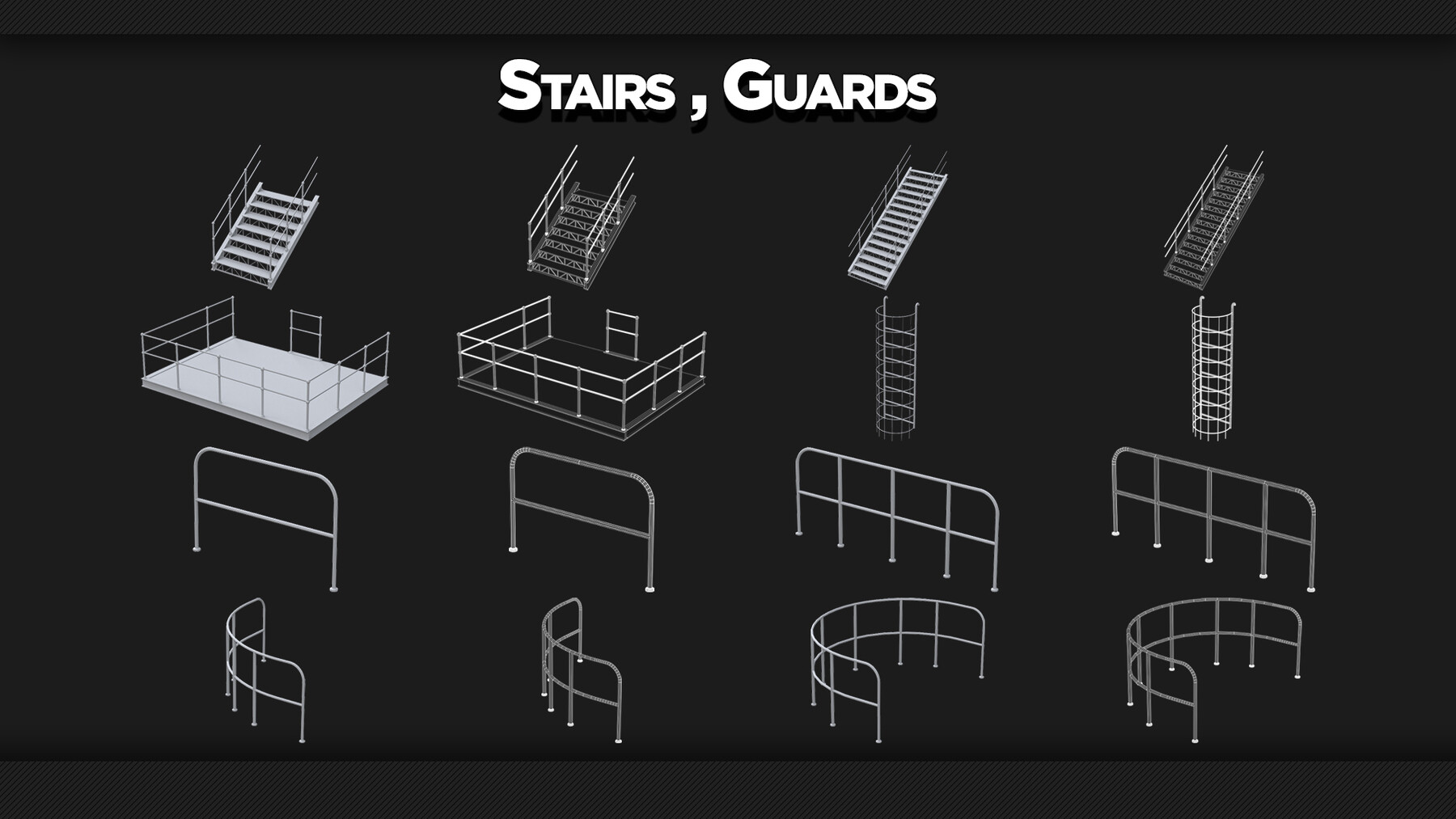 ArtStation - 110 Factory Environment Props - KITBASH - VOL 2 | Resources