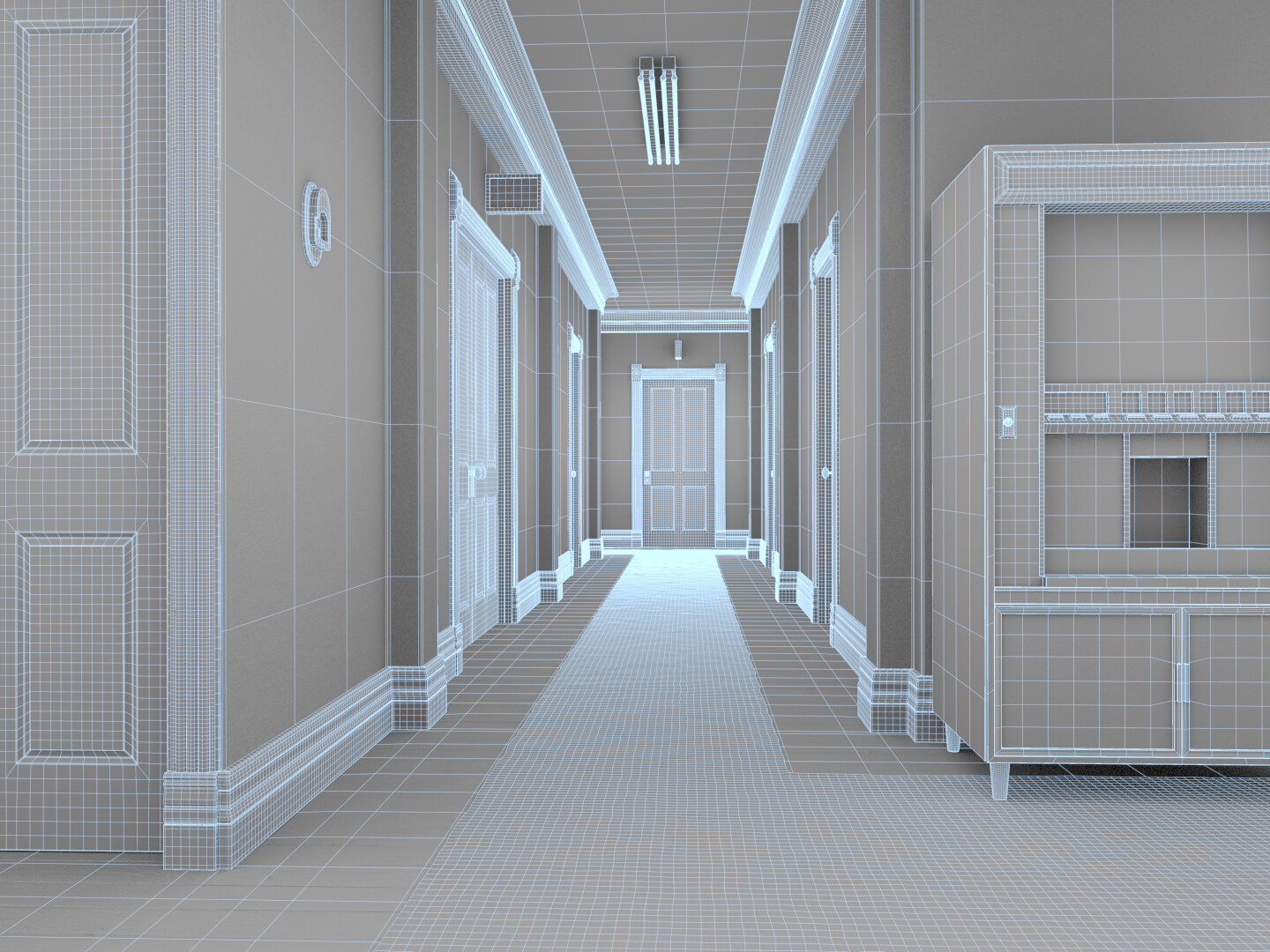 ArtStation - Twins Corridor from 'The Shining' | Game Assets