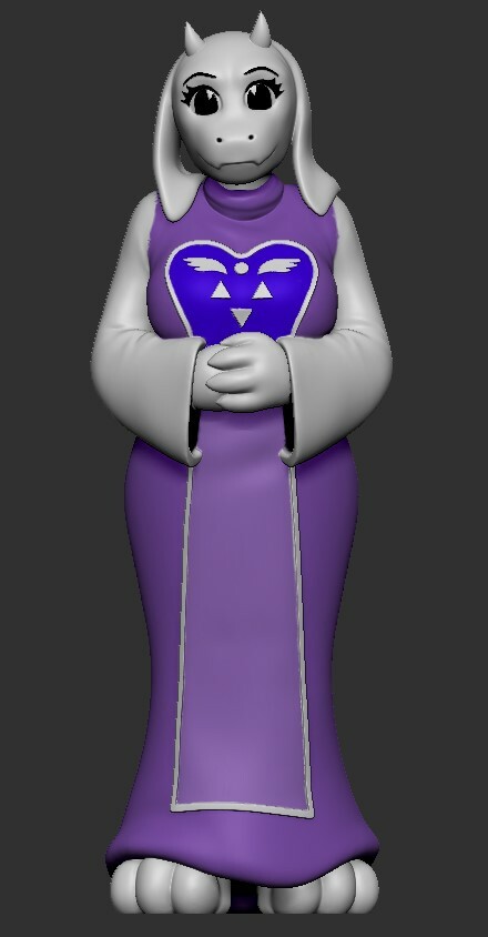 ArtStation - Toriel Undertale Character 3D Print | Resources