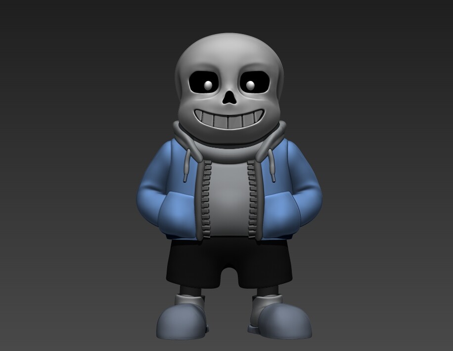 ArtStation - Sans Undertale Character 3D Print | Resources