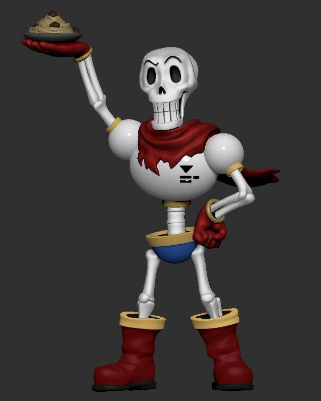 ArtStation - Papyrus Undertale Character 3D Print | Resources