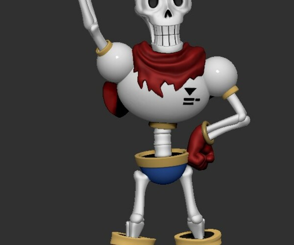 ArtStation - Papyrus Undertale Character 3D Print | Resources