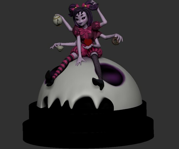 ArtStation - Muffet Undertale Character 3D print | Resources