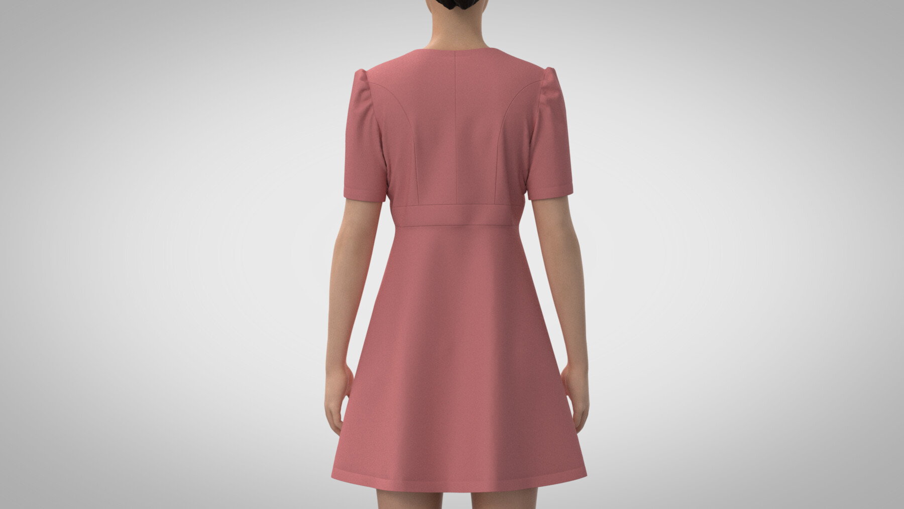 ArtStation - A-line Dress 3, Marvelous Designer, Clo3D +fbx, obj ...
