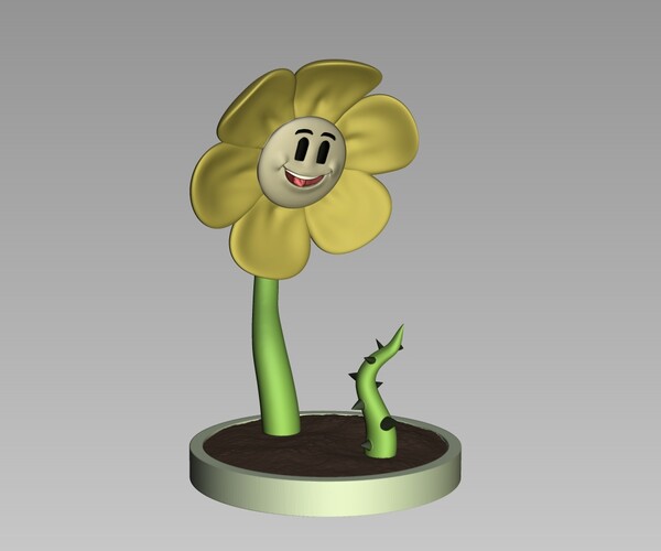 ArtStation - Flowey Undertale Character 3D print | Resources