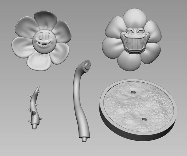 ArtStation - Flowey Undertale Character 3D print | Resources
