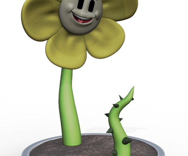 ArtStation - Flowey Undertale Character 3D print | Resources