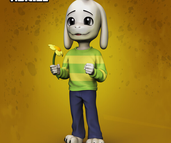 ArtStation - Asriel Undertale Character 3D print | Resources