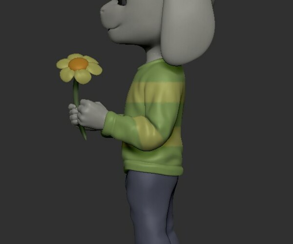 ArtStation - Asriel Undertale Character 3D print | Resources